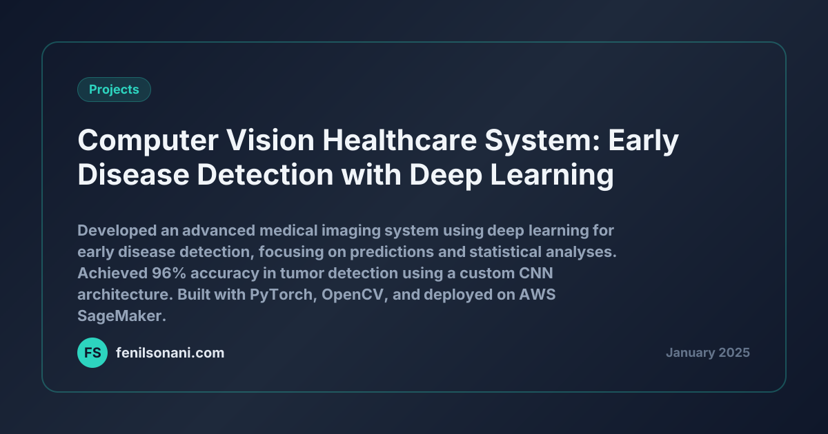 Computer Vision Healthcare System: Early Disease Detection with Deep ...
