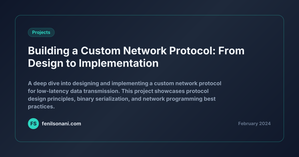 Building a Custom Network Protocol: From Design to Implementation ...